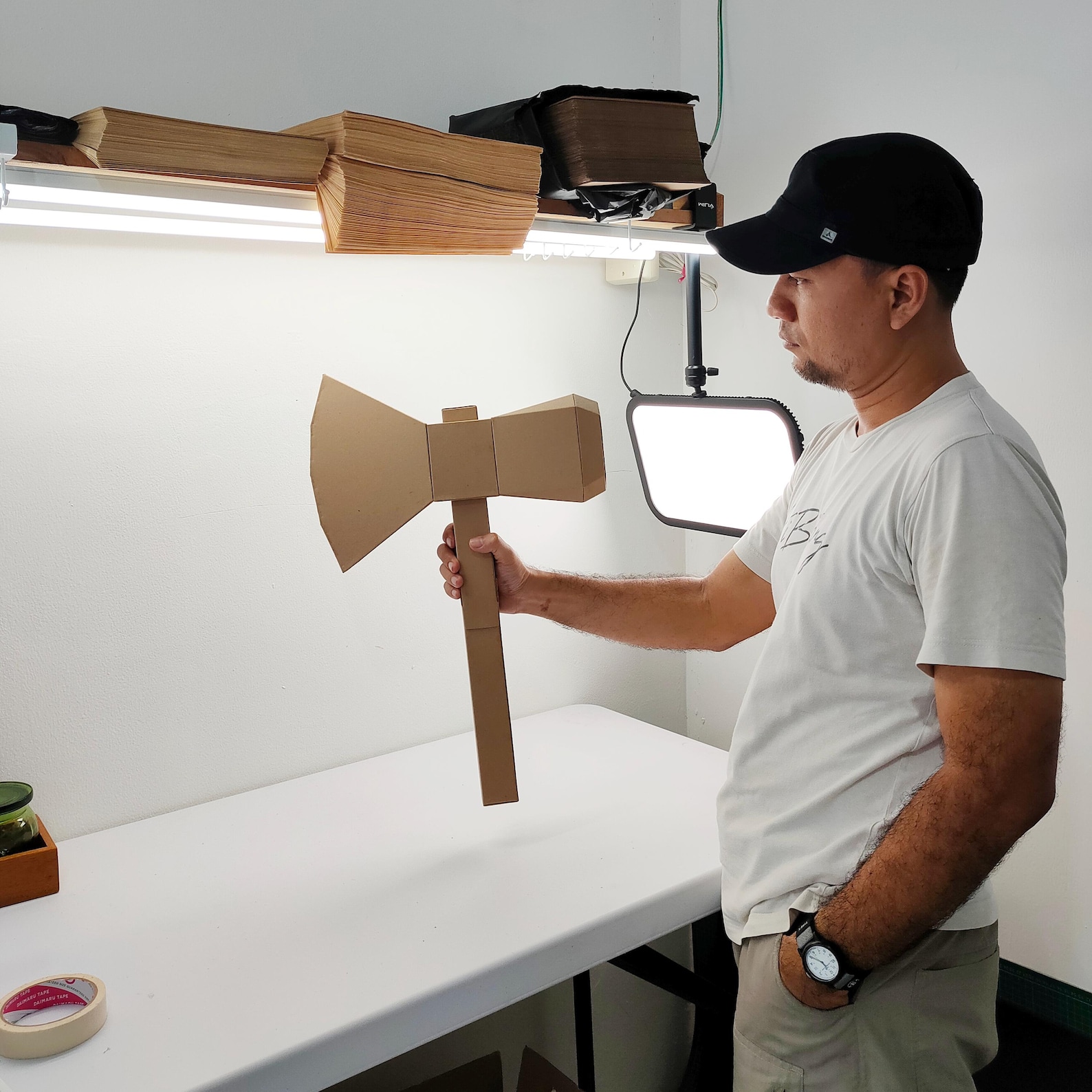 Cardboard Hammer Axe Template: DIY Printable Pattern (PDF) - Etsy