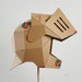 Cardboard Knight Helmet Template. DIY Printable Pattern for Creating ...