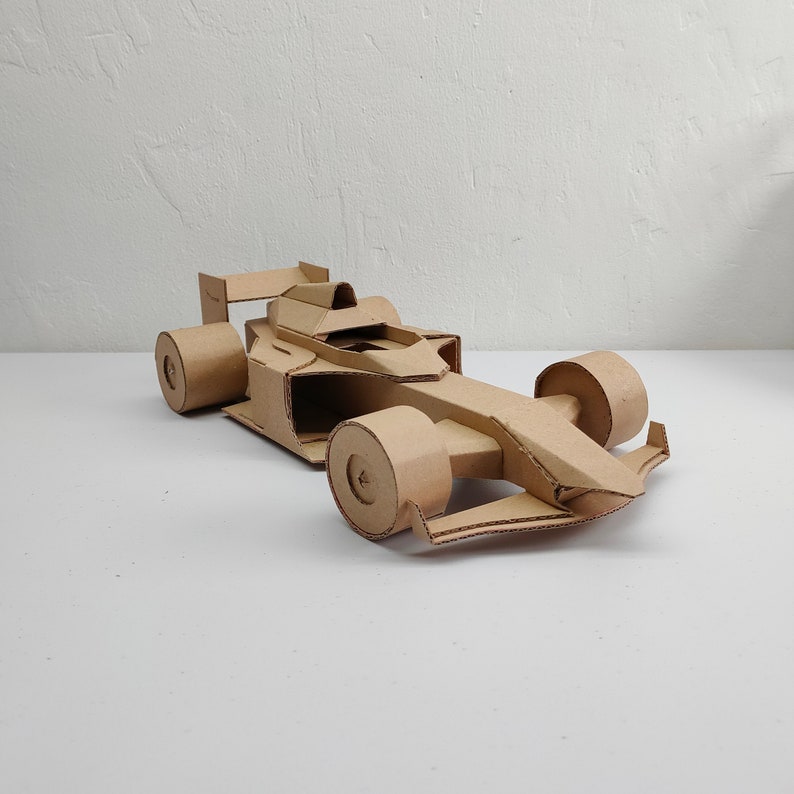 F1 Car Template - DIY Cardboard Craft Pattern (scalable PDF) - Etsy