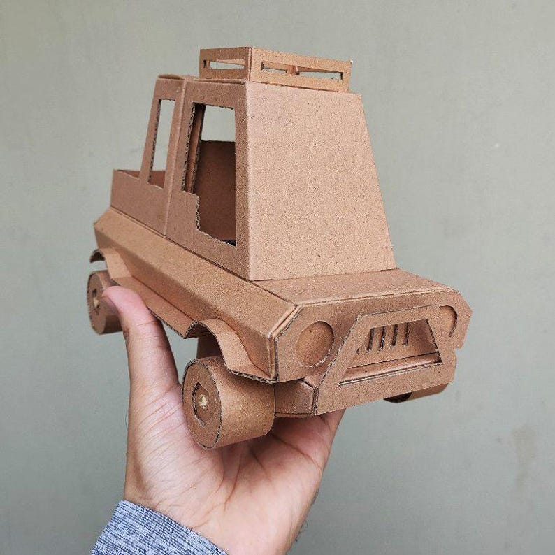 SUV Car Cardboard Template – 3D Craft, Printable and Scalable PDF - Etsy