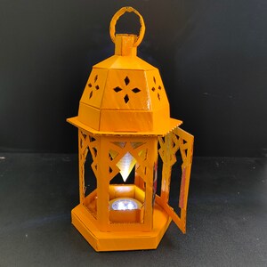 Arabian Lantern Cardboard Template - DIY Furniture Craft Printable ...