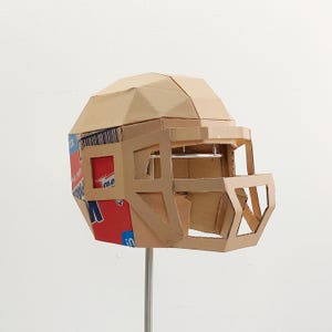 DIY Cardboard American Football Helmet Template (PDF Pattern) - Etsy