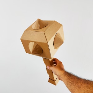 DIY Cardboard Mace With Spikes Template (PDF Pattern) - Etsy