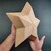 3d Star Shape Cardboard Craft Template DIY Plan. Scalable PDF Template ...