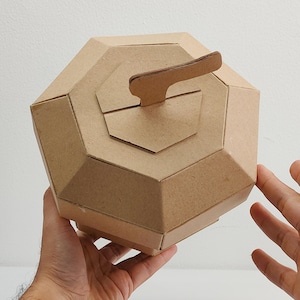 Cardboard Acorn Template. DIY Printable Pattern for Creating Big Acorn ...