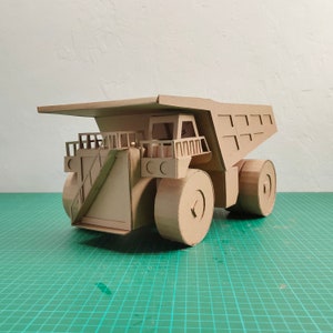 Cardboard Mining Truck Template. DIY Printable Pattern for Creating ...