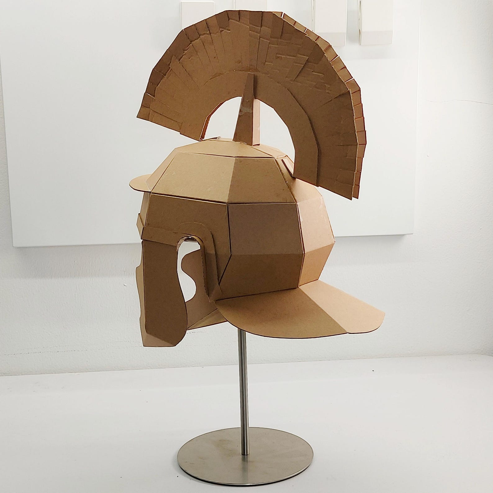 Roman Helmet Cardboard Template | Gladiator Galea Helmet (PDF Pattern ...