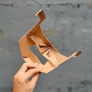 Simple Samurai Helmet With Mask Cardboard Craft Template DIY Plan - Etsy