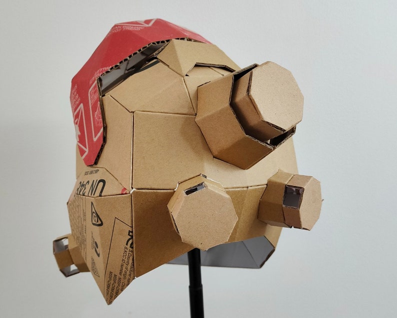 Cyberpunk Cardboard Helmet With Retractable Face Cardboardcraft ...