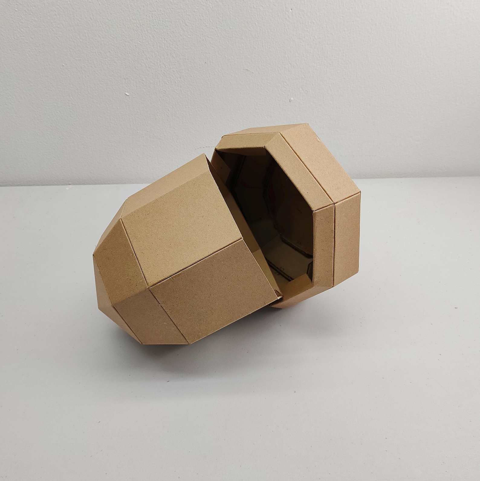 Cardboard Acorn Template: DIY Storage Hamper Pattern (PDF) - Etsy