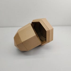 Cardboard Acorn Template. DIY Printable Pattern for Creating Big Acorn ...