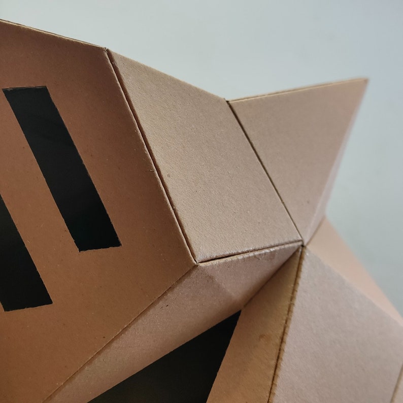 Cardboard Knight Helmet With Sharp Horns Craft Template DIY Plan - Etsy