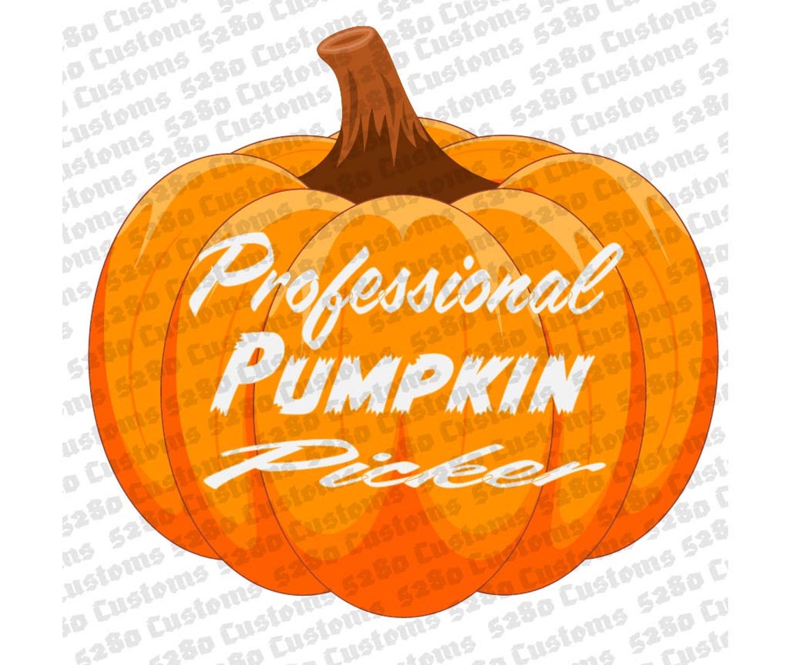 Professional Pumpkin Picker Instant Download. Eps, Dxf, Png, and Svg ...