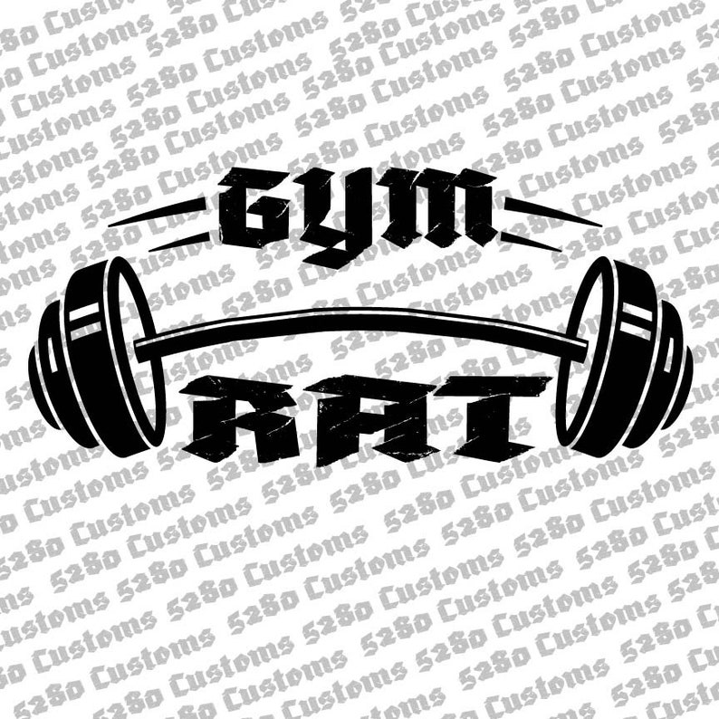 Gym Rat Instant Download. Png, Dxf, Eps, Svg Files Included. Stickers ...