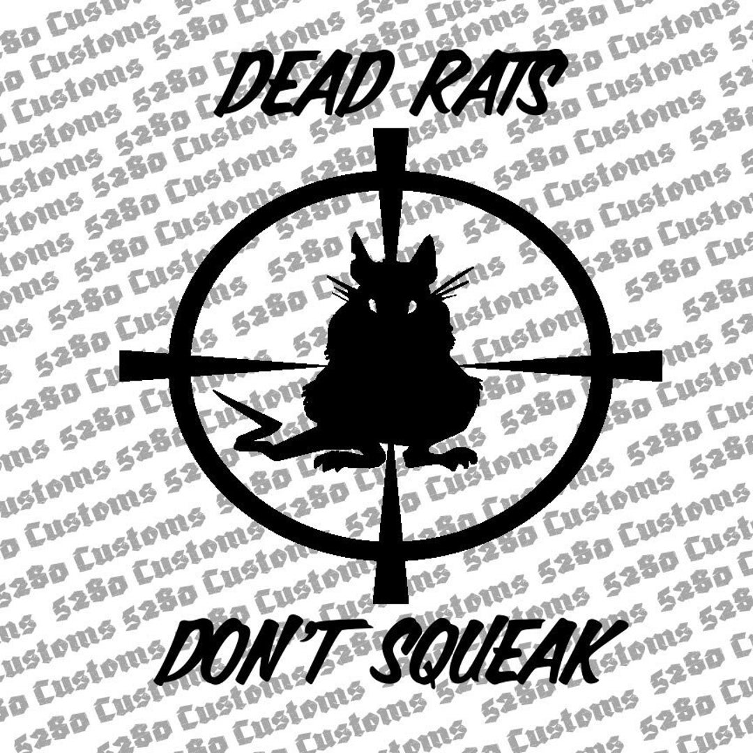 DEAD RATS Instant Download. Eps, Dxf, Png, and Svg Files Included ...