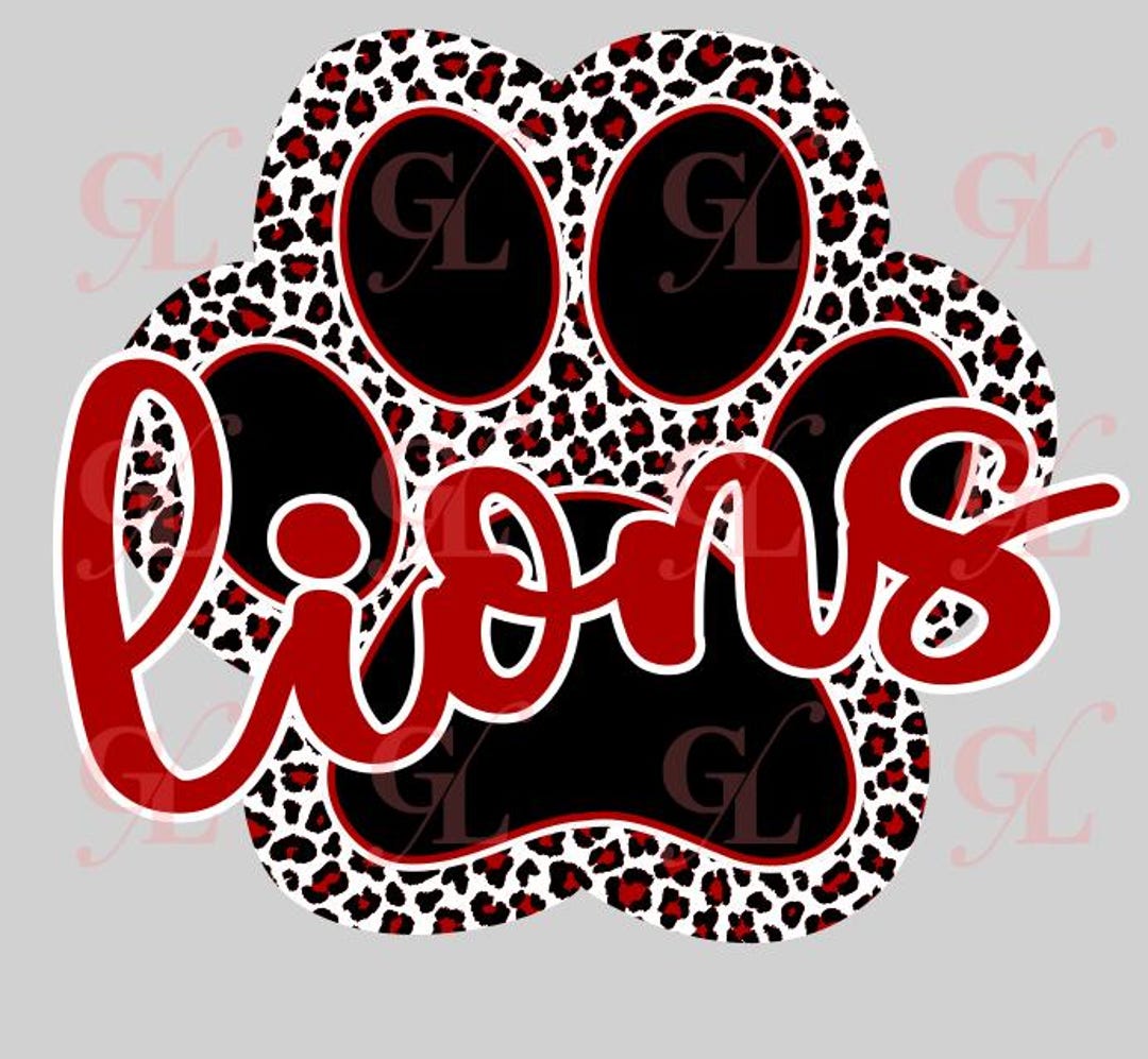 Waco High Lions Leopard Paw Print - Etsy