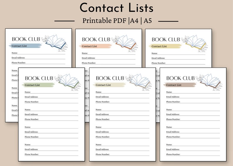 Book Club Discussion Kit, Printable Book Club Questions, Reading ...