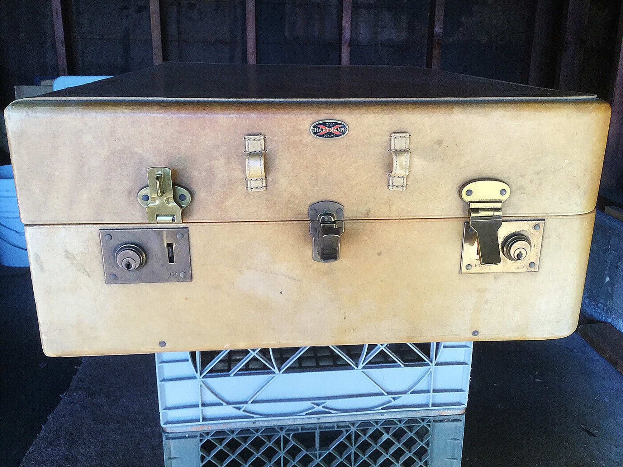 Hartmann Tourobe Pure Rawhide Luggage, Late 1930s-early 40s, Very Good ...