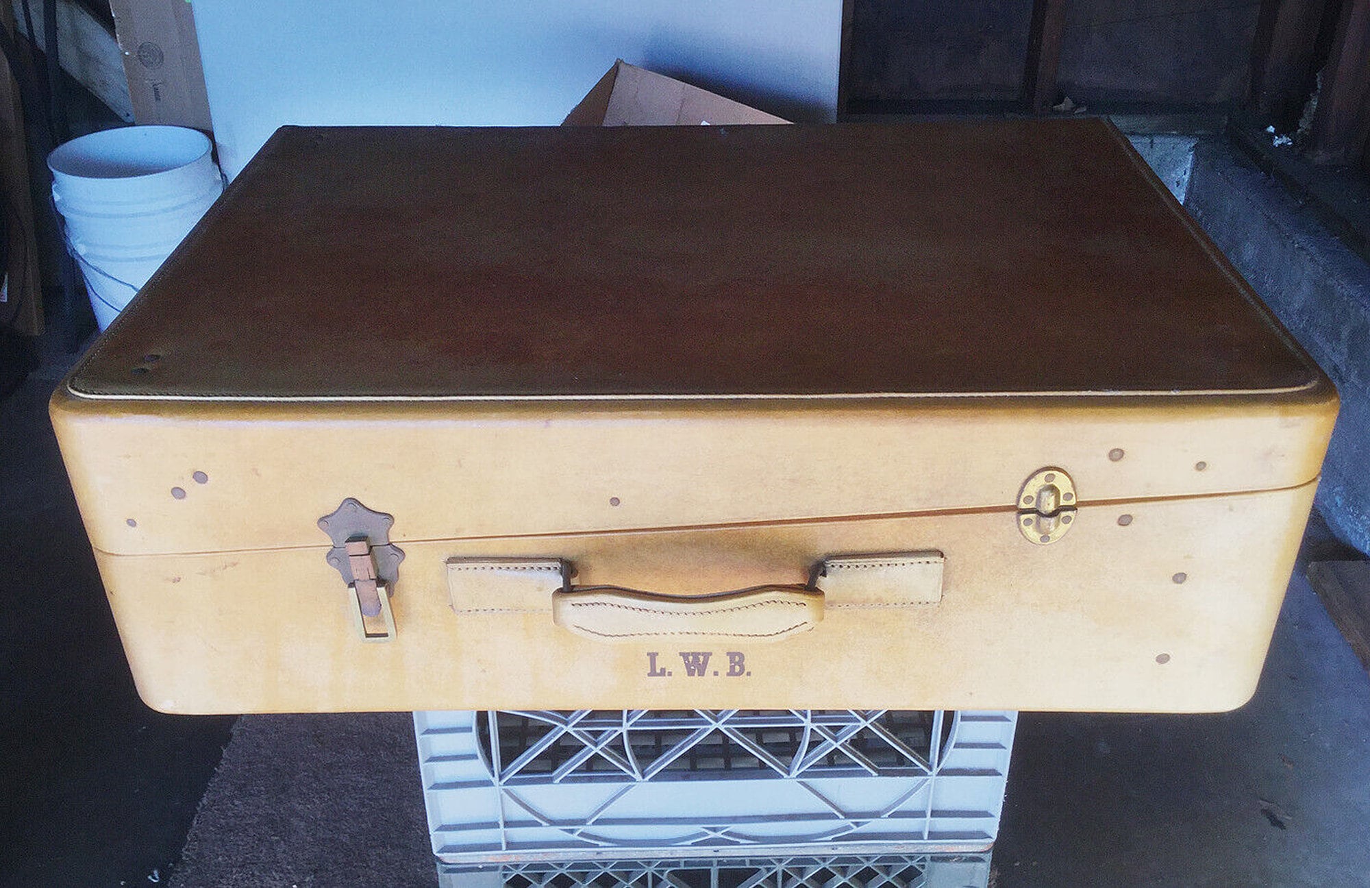 Hartmann Tourobe Pure Rawhide Luggage, Late 1930s-early 40s, Very Good ...