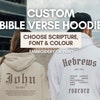 Men's Christian Hoodie Bible Verse Hoodie Christian Merch Mens ...