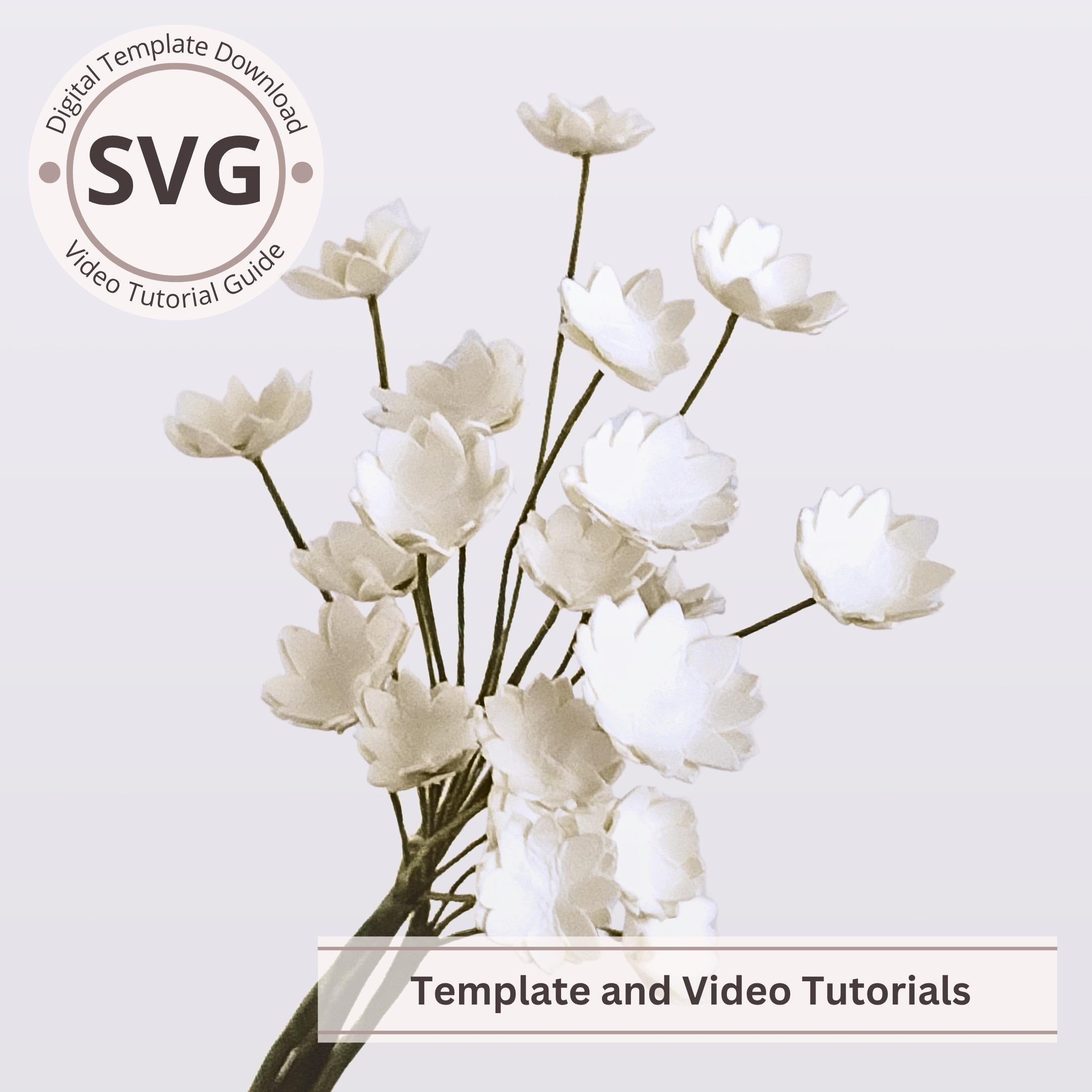 Baby's Breath Paper Flower Template: DIY Bouquet SVG (digital Download ...