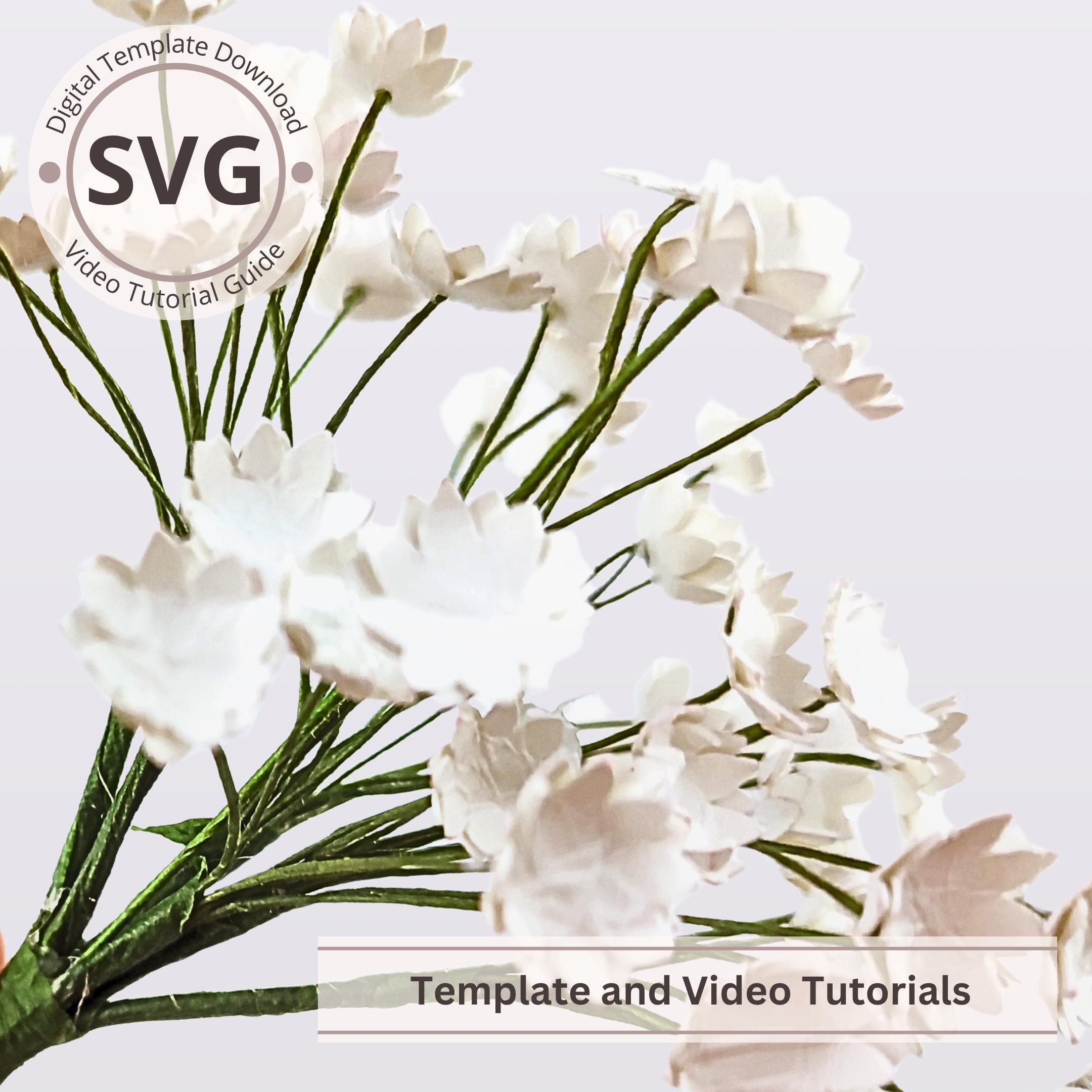Baby's Breath Paper Flower Template: DIY Bouquet SVG (digital Download ...