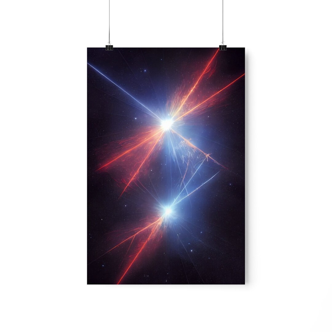 Binary Star Poster 12 X 18 - Etsy