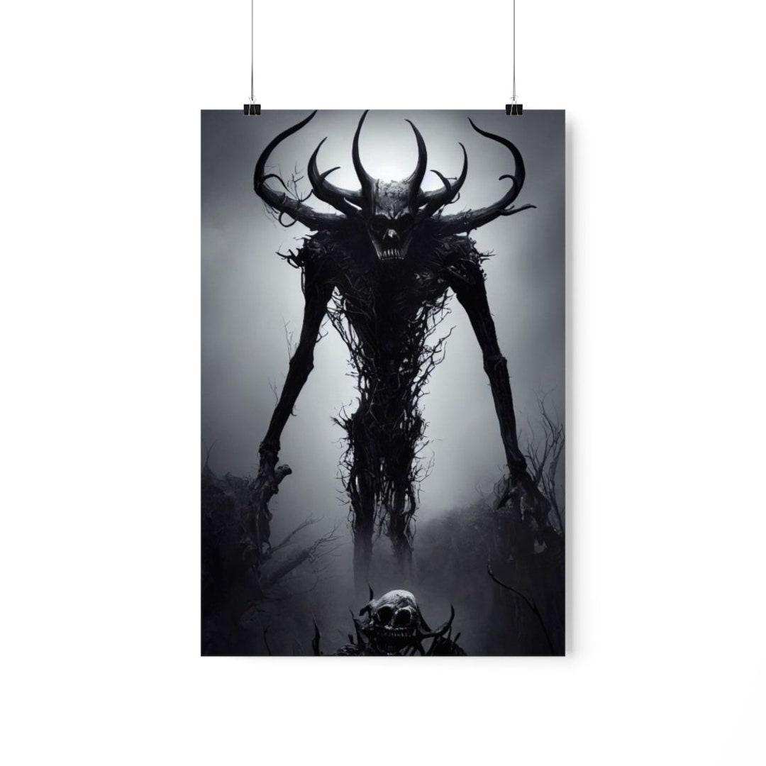Wendigo Demon Poster 12 X 18 - Etsy