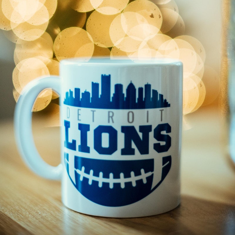 Detroit Lions Coffee Mugs - Etsy