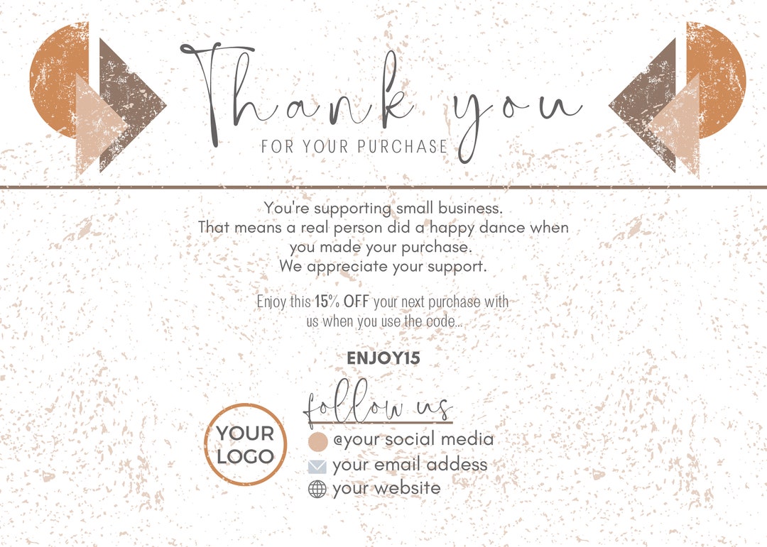 Customized Thank You Cards - Etsy