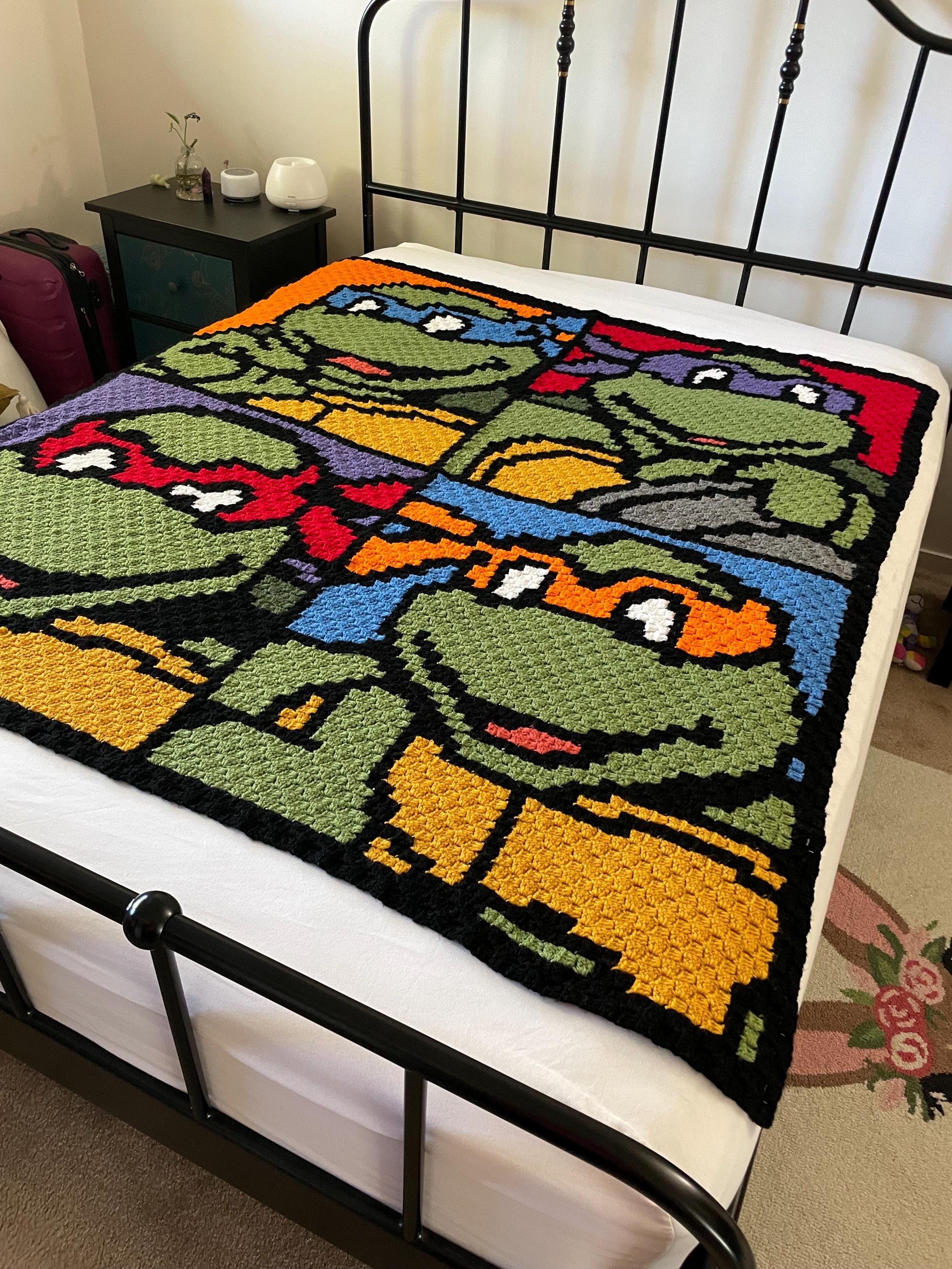 Teenage Mutant Ninja Turtles Crochet Blanket - Etsy