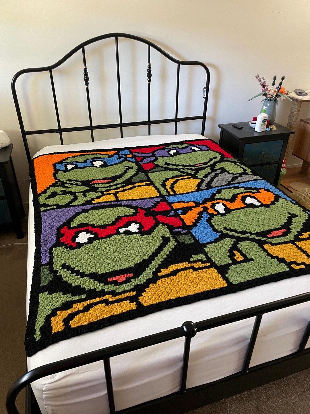 Teenage Mutant Ninja Turtles Crochet Blanket - Etsy