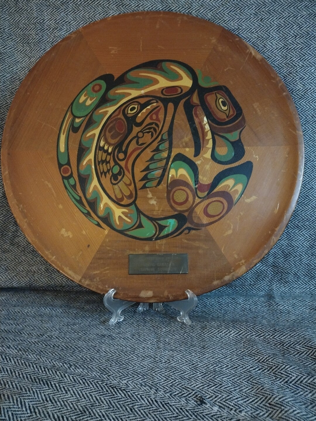 First Nations Raven and the Whale Story Wall Plaque - Etsy