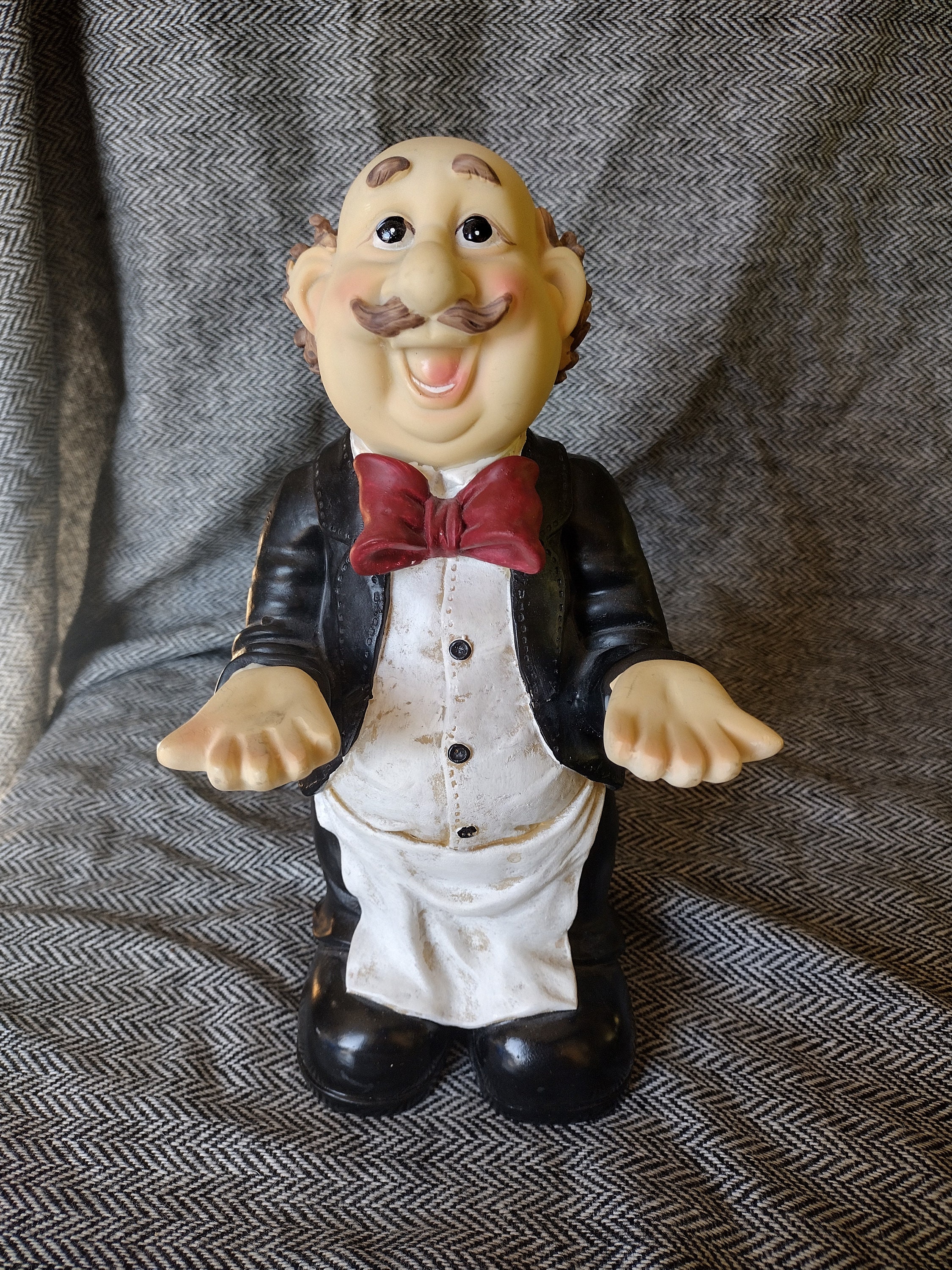 Vintage Waiter Butler Server Black Suit Statue Cook - Etsy