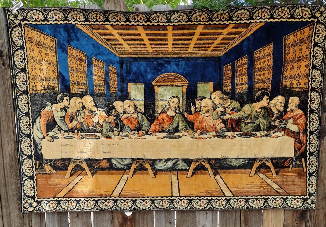 Vintage Italian Last Supper Tapestry - Etsy