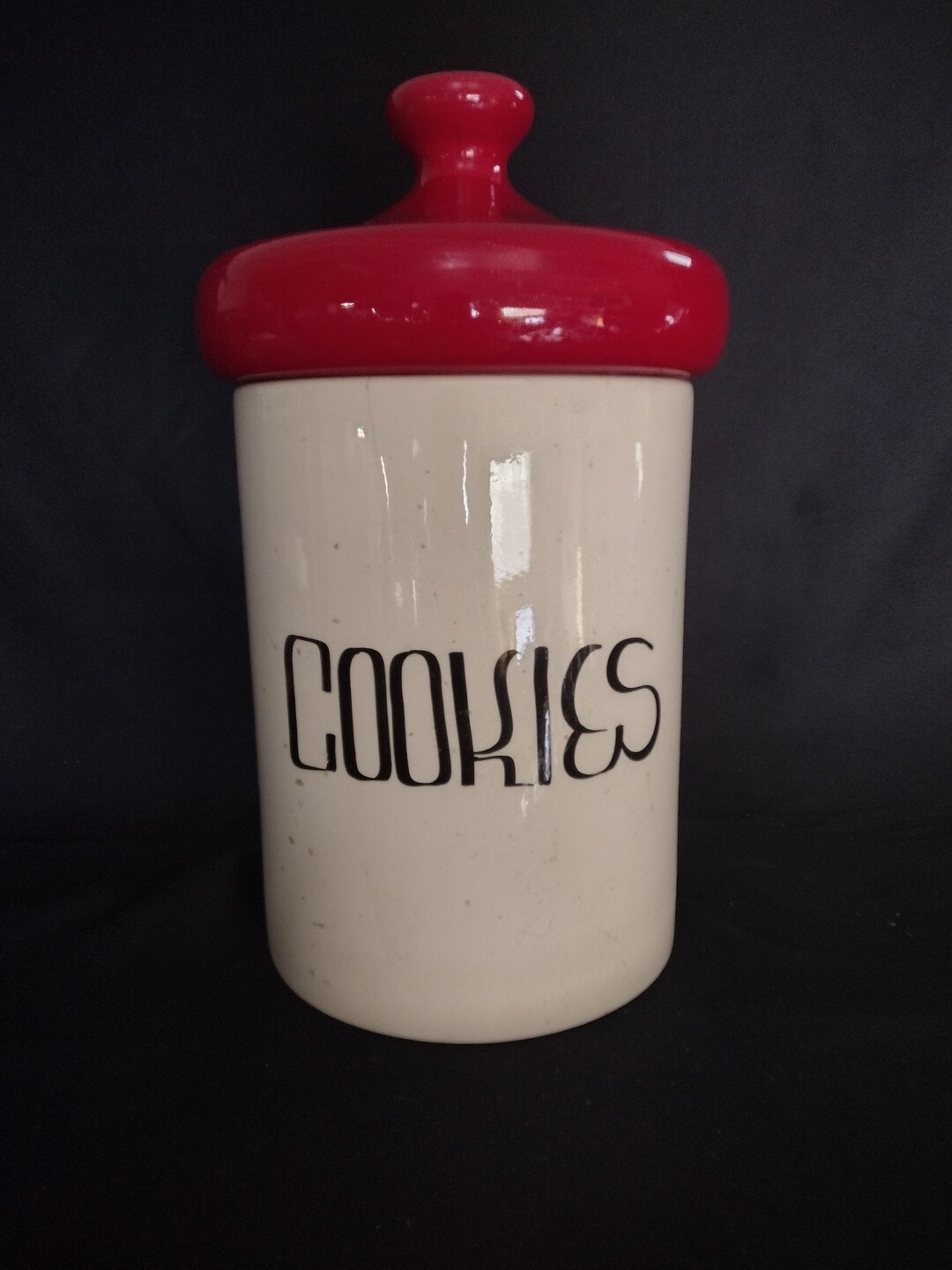 Vintage Holiday Designs Cookie Jar - Etsy
