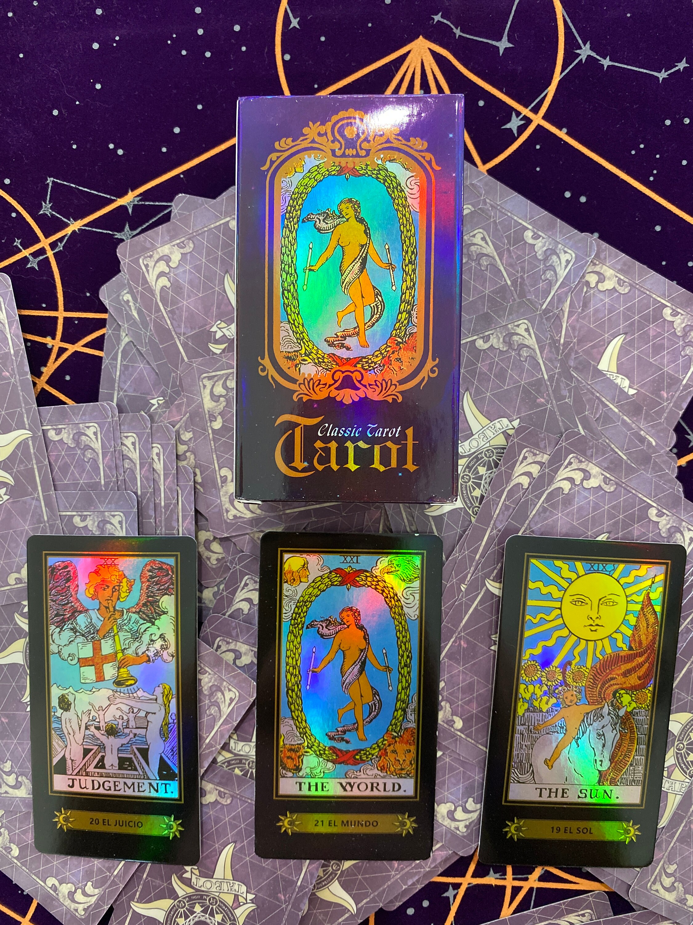 Baraja De Tarot Español - Cartas De Tarot Bilingües - Cartas Para ...
