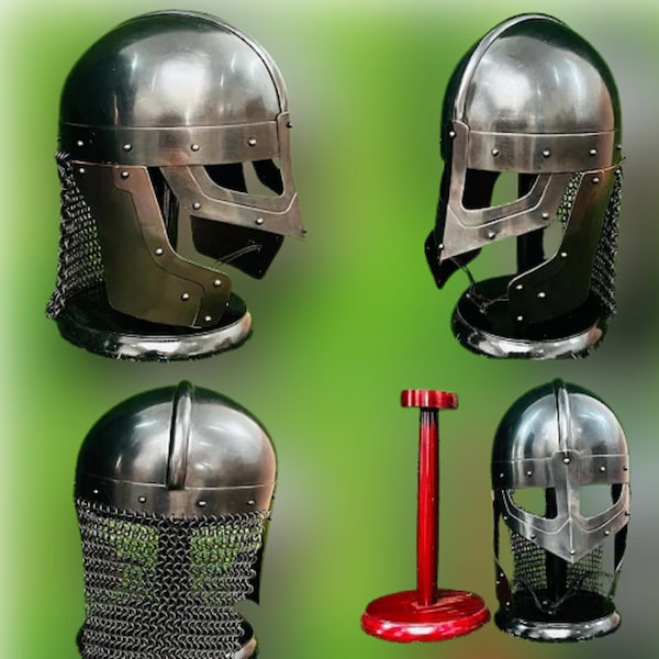 Medieval Viking Chain Mail Helmet for Her - Etsy