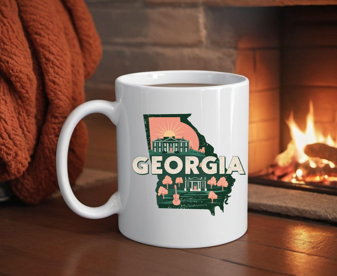 11oz Ceramic Mug | Georgia State | High-quality | Dishwasher Safe ...