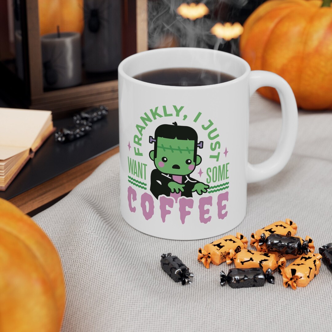 Frankenstein Coffee Mug, Cute Halloween Gift, 11oz - Etsy