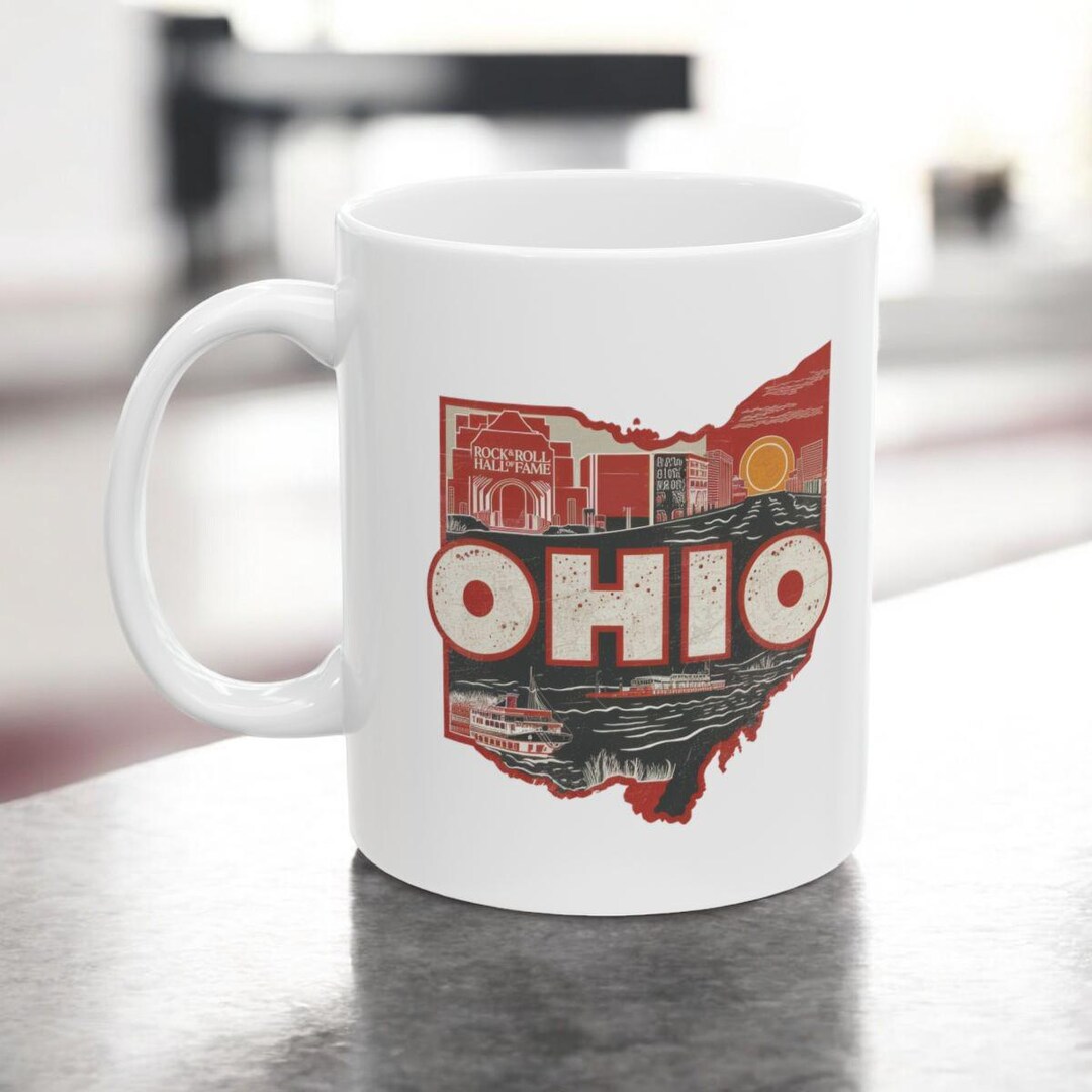 11oz Ceramic Mug | Ohio State | High-quality | Dishwasher Safe ...