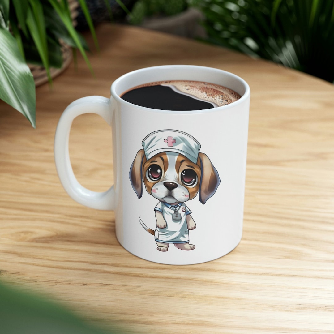 Cute Beagle Mug, Cute Dog Mug, Funny Pet Mug, Gift for Mother, Gift for ...