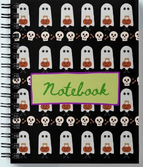 Spooky Notebook | Halloween Notebook | Cute Halloween - Etsy