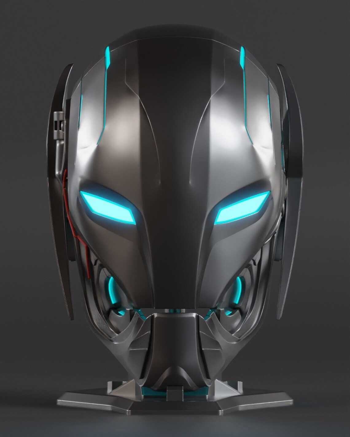 Digital 3D Ultron Sentry Static 3D Printable Cosplay Costume Helmet STL ...