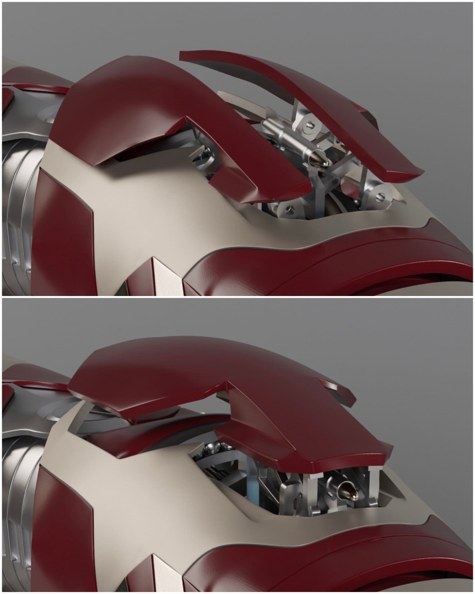 Digital 3D Iron Man Mk 42/43 3D Printable Cosplay Costume Arm Gauntlet ...