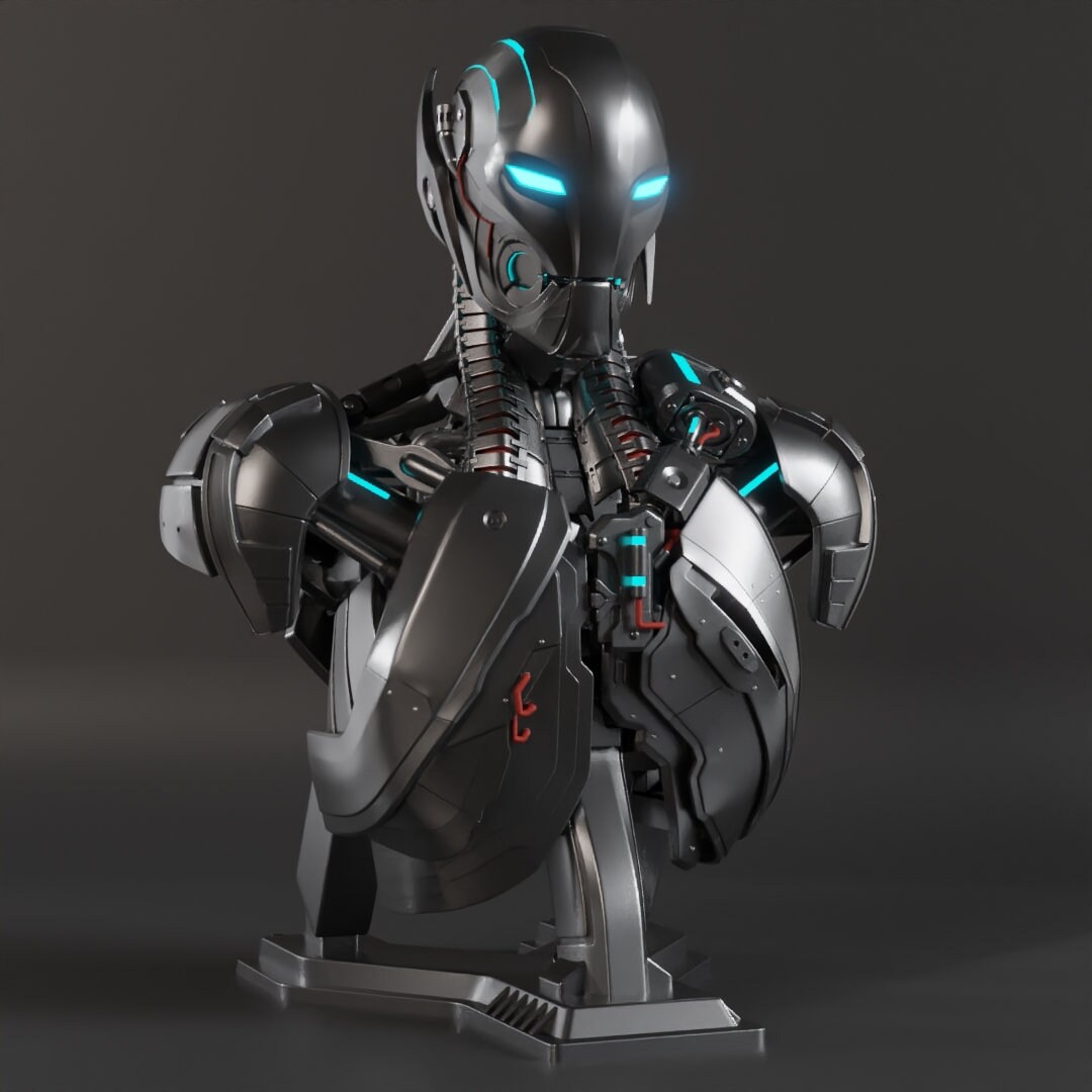 Ultron Sentry 3D Printable Life-sized Motorized Bust STL ONLY - Etsy