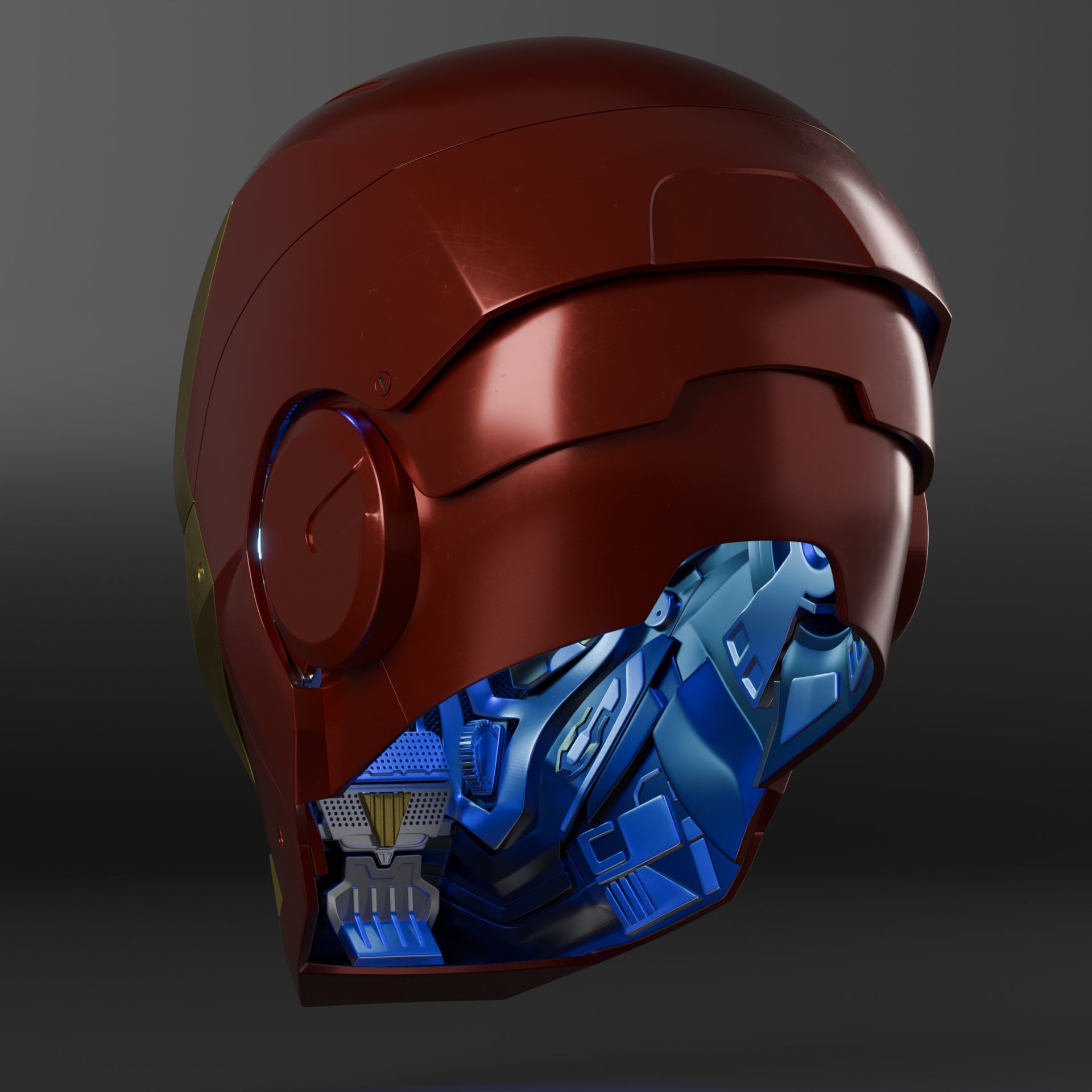 Iron Man Static Mk 3 3D Printable Iron Man Helmet STL ONLY - Etsy