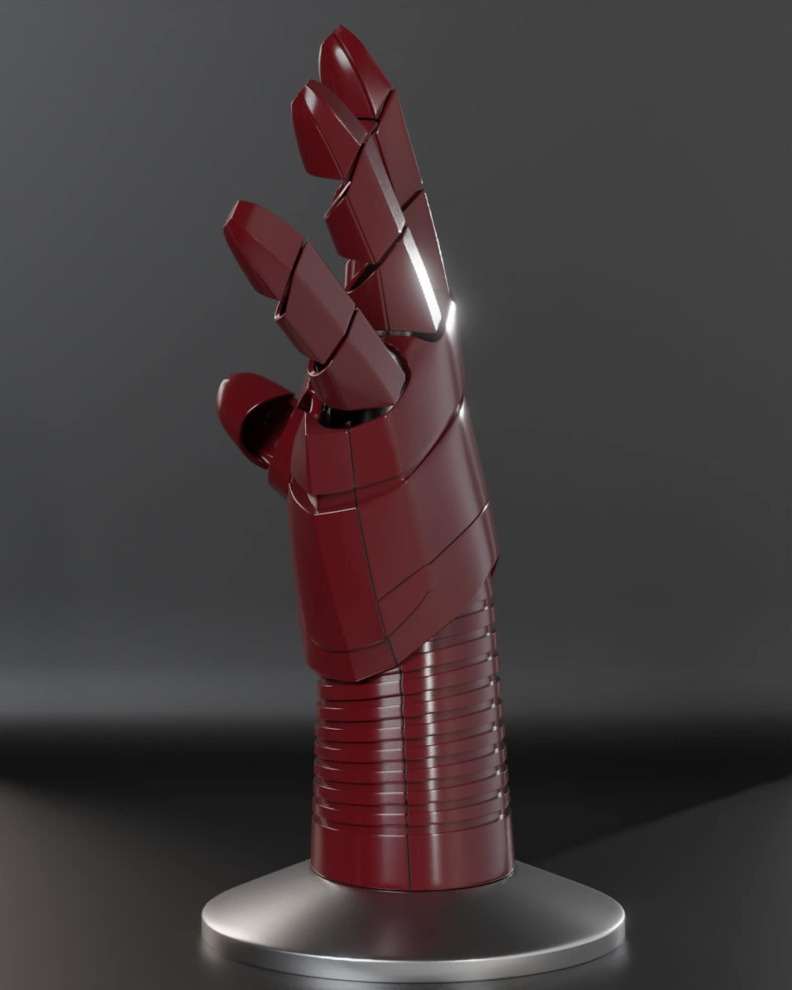 Digital 3D General Use Iron Man Cosplay Costume Glove Gauntlet 3D ...