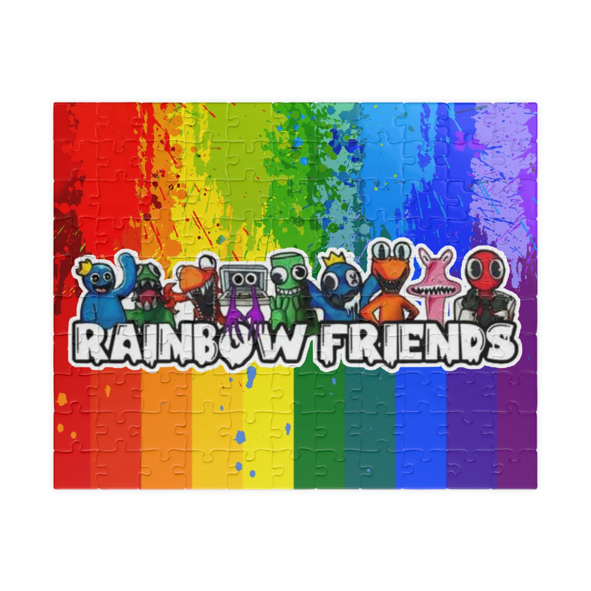 Rainbow Friends Puzzle 110 Piece - Etsy