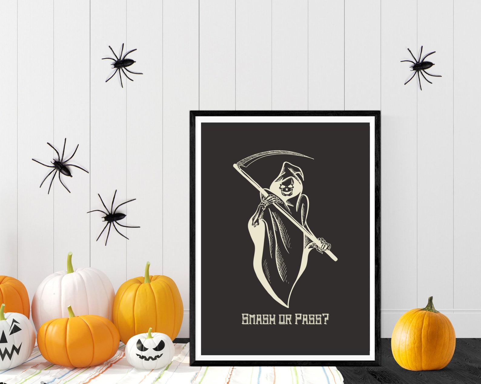 Grim Reaper Smash or Pass Print - Etsy